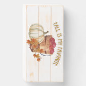 Fall is My Favorite Wooden Box Sign | Zazzle