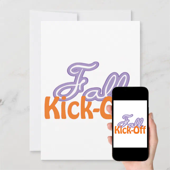 Fall Kick Off Invitation | Zazzle