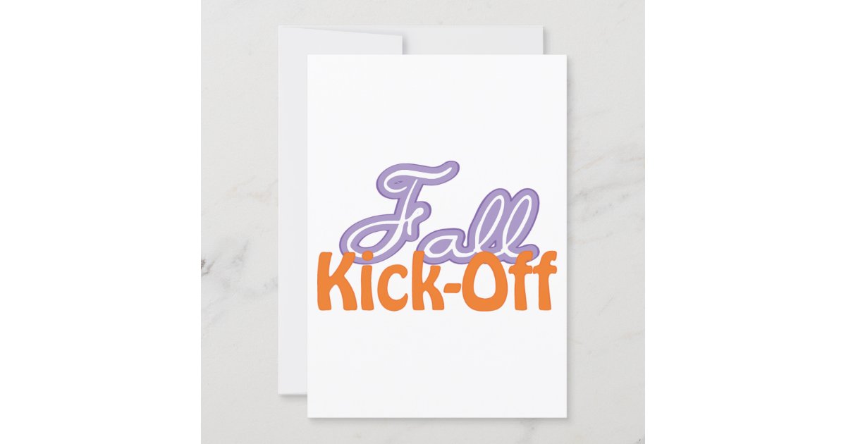 Fall Kick Off Invitation | Zazzle