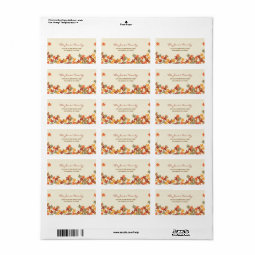 Fall Leaves Address Label | Zazzle
