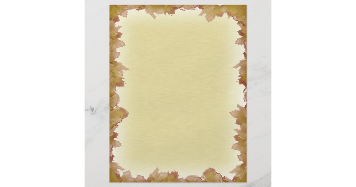 Fall Leaves Background Flyer | Zazzle