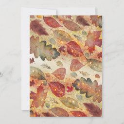 Fall Leaves Birthday Party Invitation | Zazzle