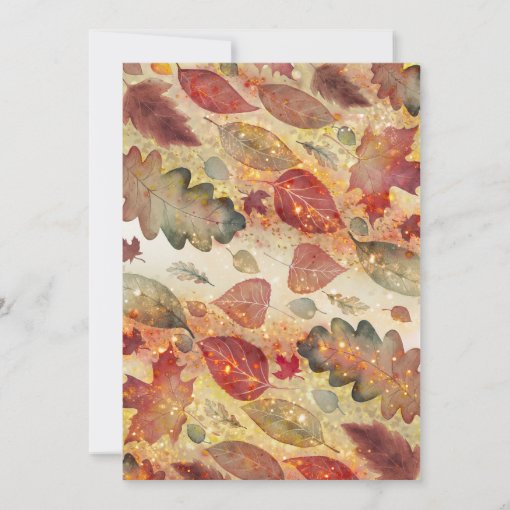 Fall Leaves Birthday Party Invitation | Zazzle