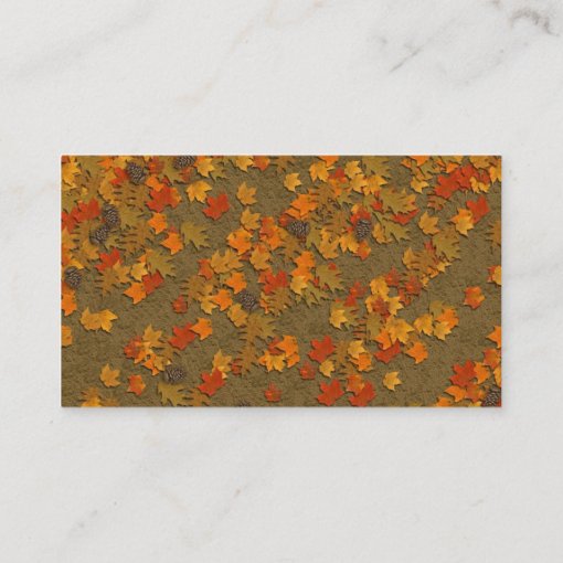 Fall Leaves Business Card | Zazzle