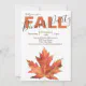 Fall Leaves Dinner Party Invitation | Zazzle