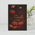 Fall Leaves Happy Thanksgiving card | Zazzle