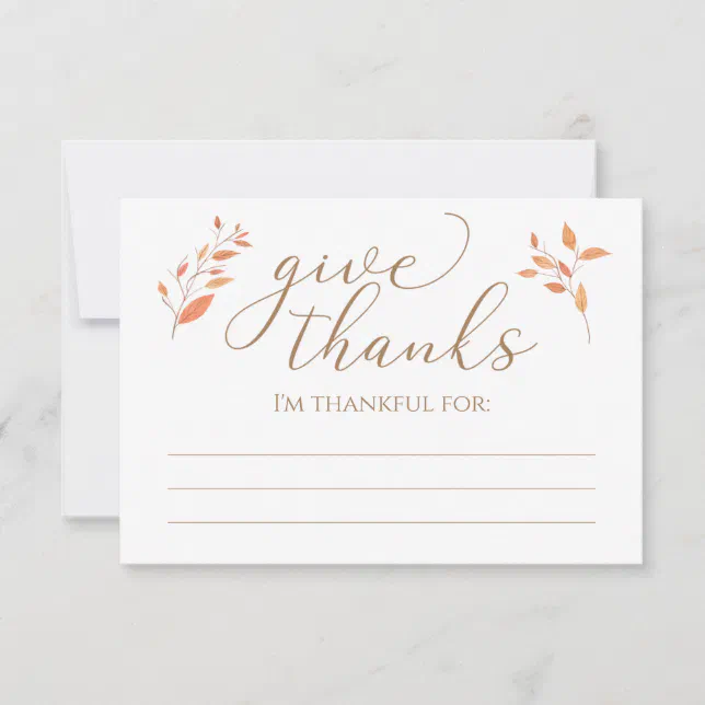 Fall Leaves I'm Thankful For Grateful Thanksgiving | Zazzle