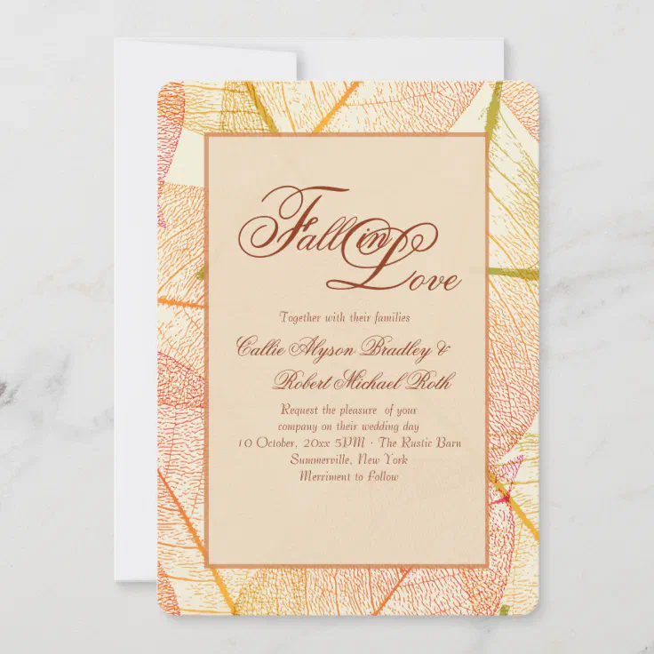 Fall Leaves Invitation | Zazzle