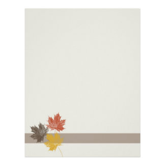 Fall Letterhead | Zazzle