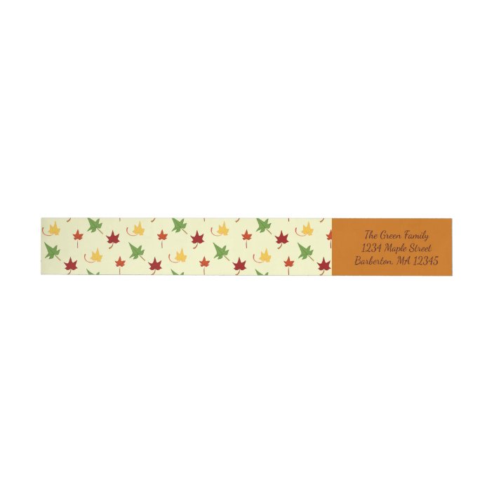 Fall Leaves: Multi-colored Return Address Labels | Zazzle.com