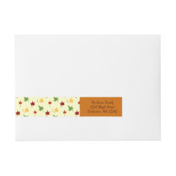 Fall Leaves: Multi-colored Return Address Labels | Zazzle