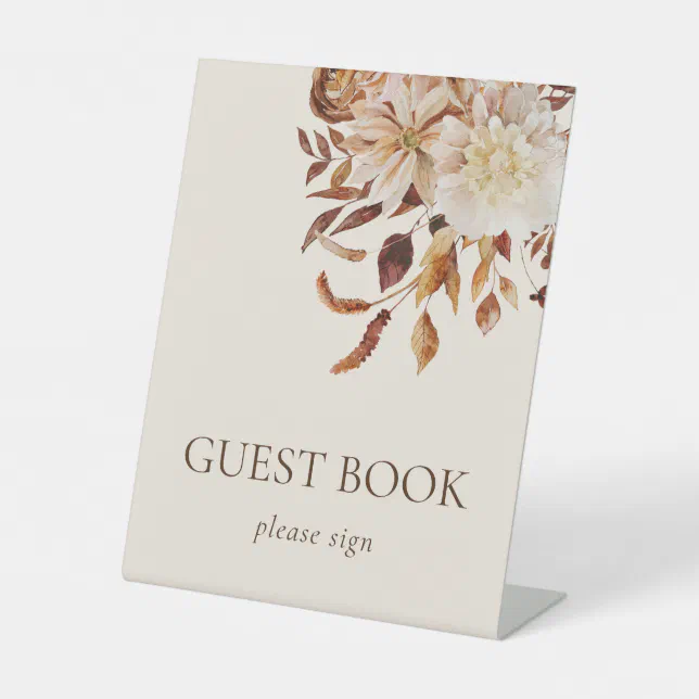 Fall Leaves Pedestal Sign | Zazzle
