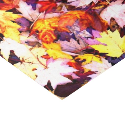 Fall leaves photo print custom decoupage crafts tissue paper | Zazzle
