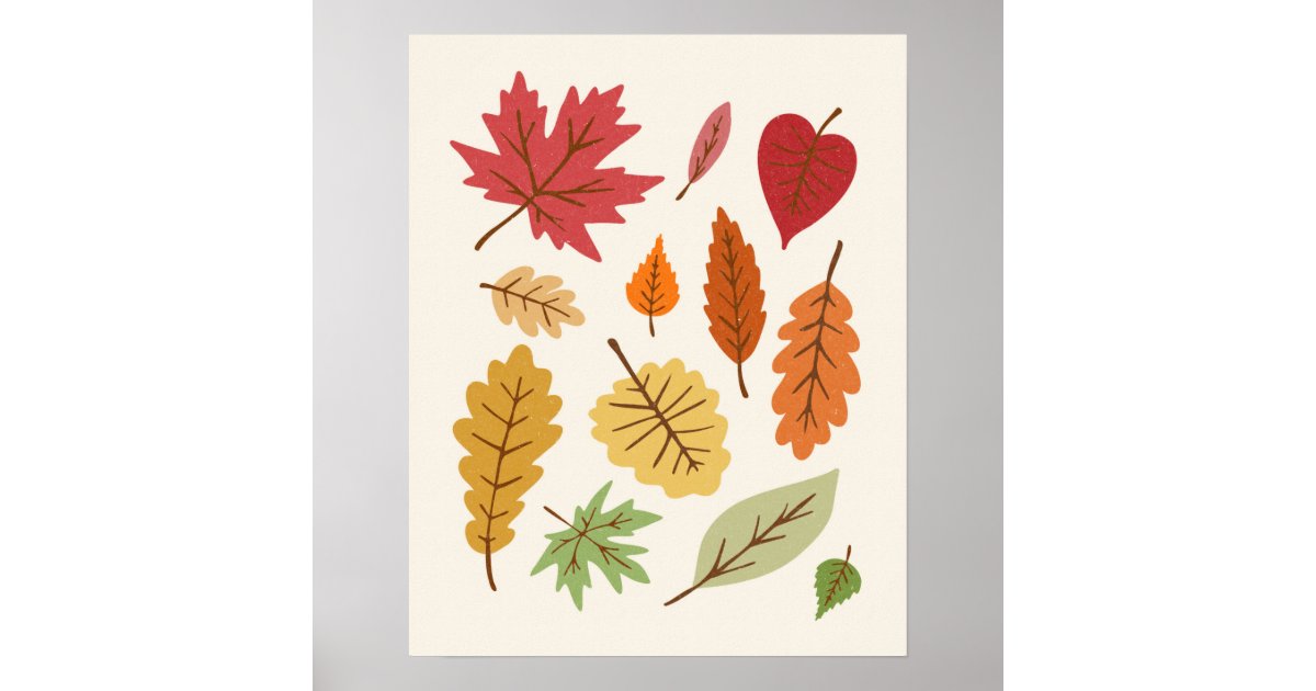 Fall Leaves Poster | Zazzle