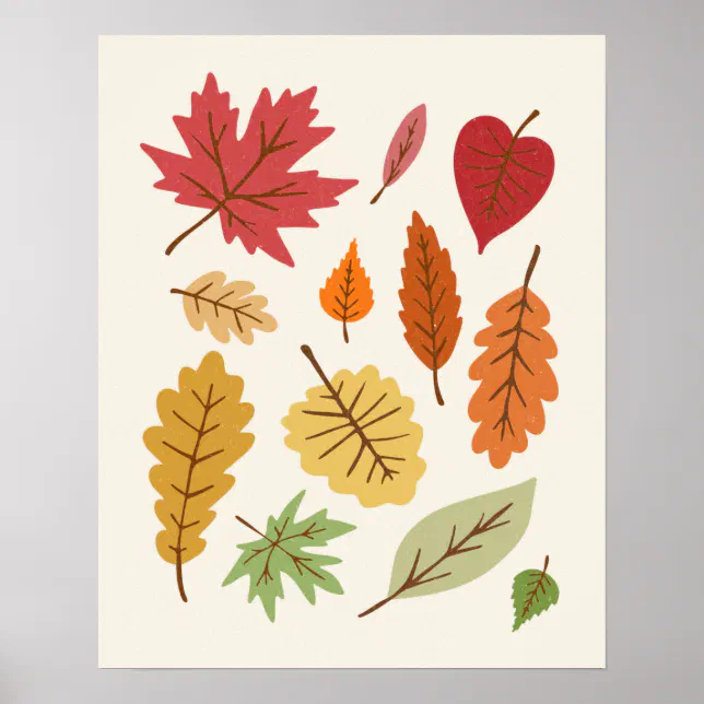 Fall Leaves Poster | Zazzle