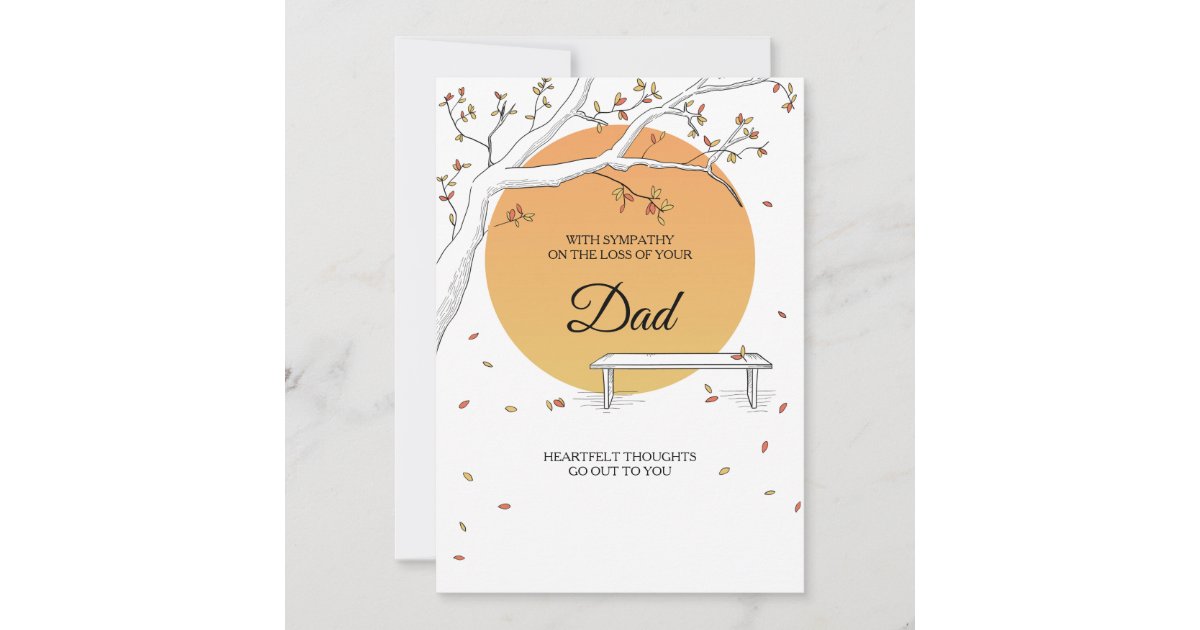 Fall Leaves Sympathy Card | Zazzle
