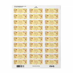 Fall Leaves Thanksgiving Return Address Labels | Zazzle