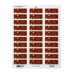 Fall Leaves Thanksgiving Return Address Labels | Zazzle