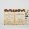Fall Leaves Wedding Bi-Fold Program Template | Zazzle