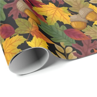 Fall Leaves Wrapping Paper | Zazzle