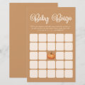 Fall Little Pumpkin Baby Shower Bingo Game | Zazzle