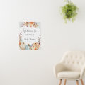 Fall Little Pumpkin Baby Shower Welcome Sign | Zazzle