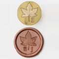 Fall Maple Leaf Monogram Wax Seal Stamp | Zazzle