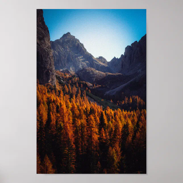 Fall Mountain 4k Wallpaper Alta Peak Photos Simple Poster | Zazzle