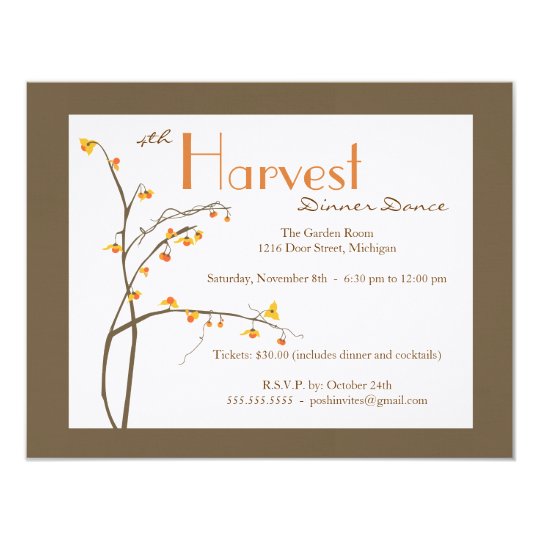 Fall or Autumn Event Invitation | Zazzle.com