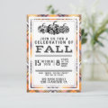 Fall Party, Autum Party, Halloween Party, Pumpkins Invitation | Zazzle