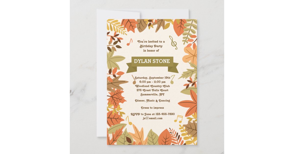 Fall Party Invitation | Zazzle