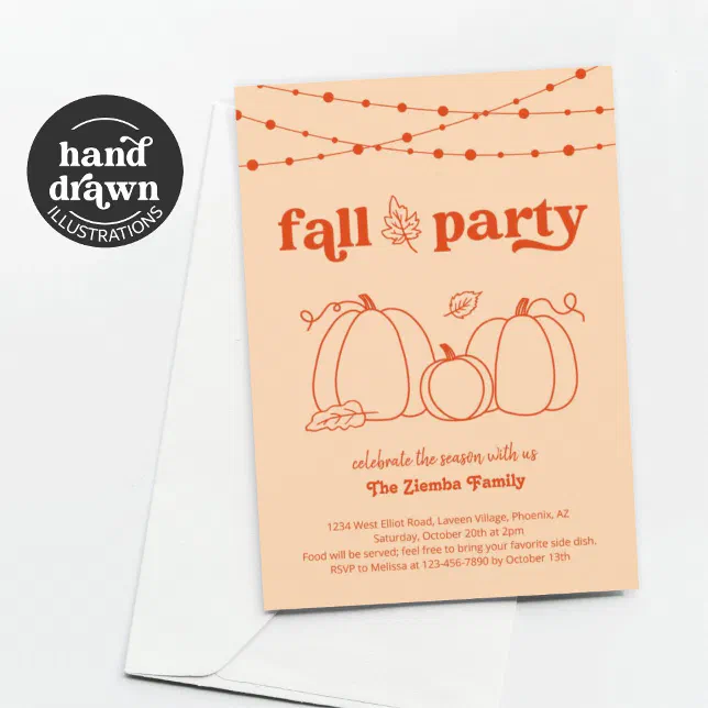 Fall Party Invitation | Zazzle