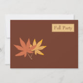 Fall Party Leaves Invitation | Zazzle