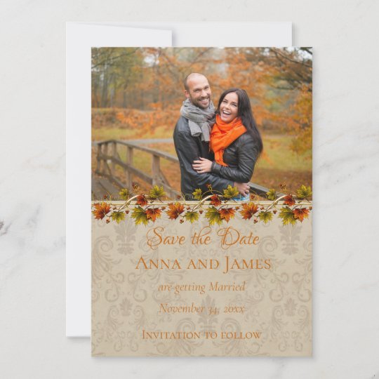Fall Photo Save the Date | Zazzle.com
