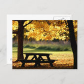 Fall picnic postcard | Zazzle