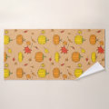 Fall Pumpkin Pattern Bath Towel Set | Zazzle