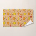 Fall Pumpkin Pattern Bath Towel Set | Zazzle