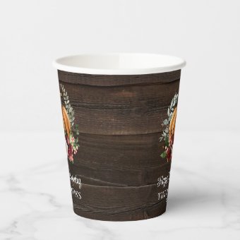 Fall Pumpkin Thanksgiving Paper Cups | Zazzle