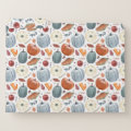 Fall Pumpkins & Autumn Leaves Pattern File Folder | Zazzle