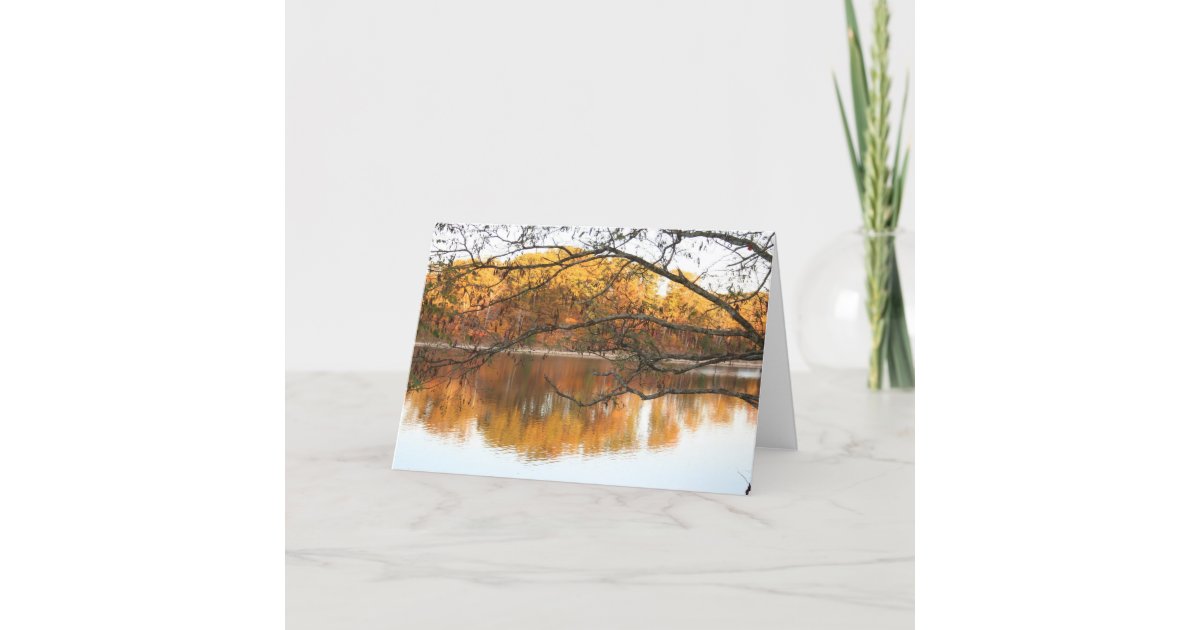 Fall Reflection Card | Zazzle