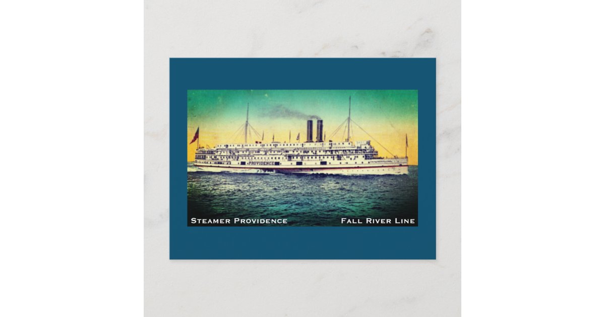 Fall River Line, Steamship 'Providence' Postcard | Zazzle