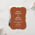 Fall Rustic Terracotta Wedding Invitation | Zazzle