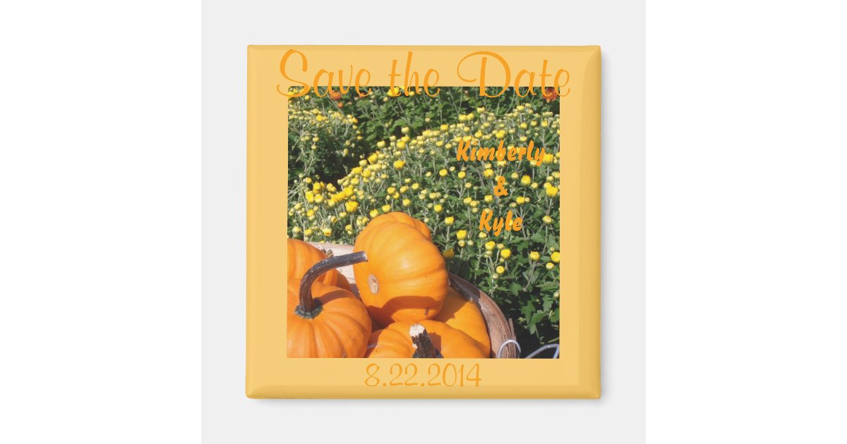 Fall Save the Date Magnet | Zazzle