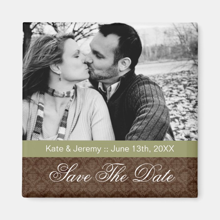 Fall Save the Date Photo Wedding Magnet | Zazzle.com
