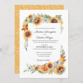 Fall Sunflower Wedding Invitation | Zazzle