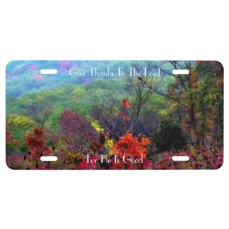 Fall Thanksgiving License Plate Cover | Zazzle