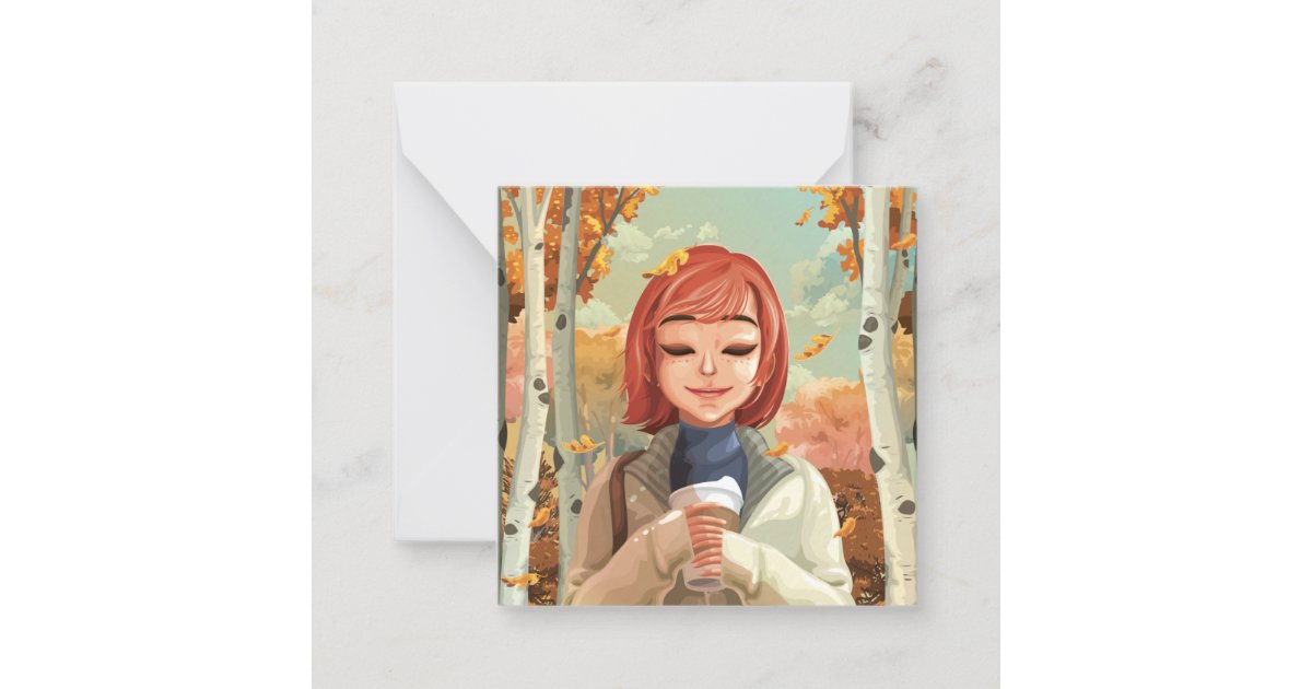 Fall Themed Note Card | Zazzle