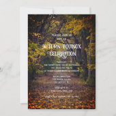 Fall Trees Autumn Equinox Celebration Invitation | Zazzle