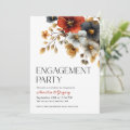 Fall Watercolor Florals Engagement Party Invitation | Zazzle