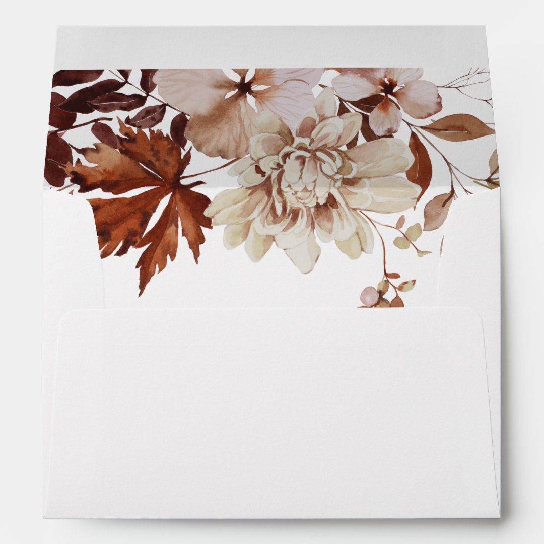 Fall Wedding Envelope | Zazzle